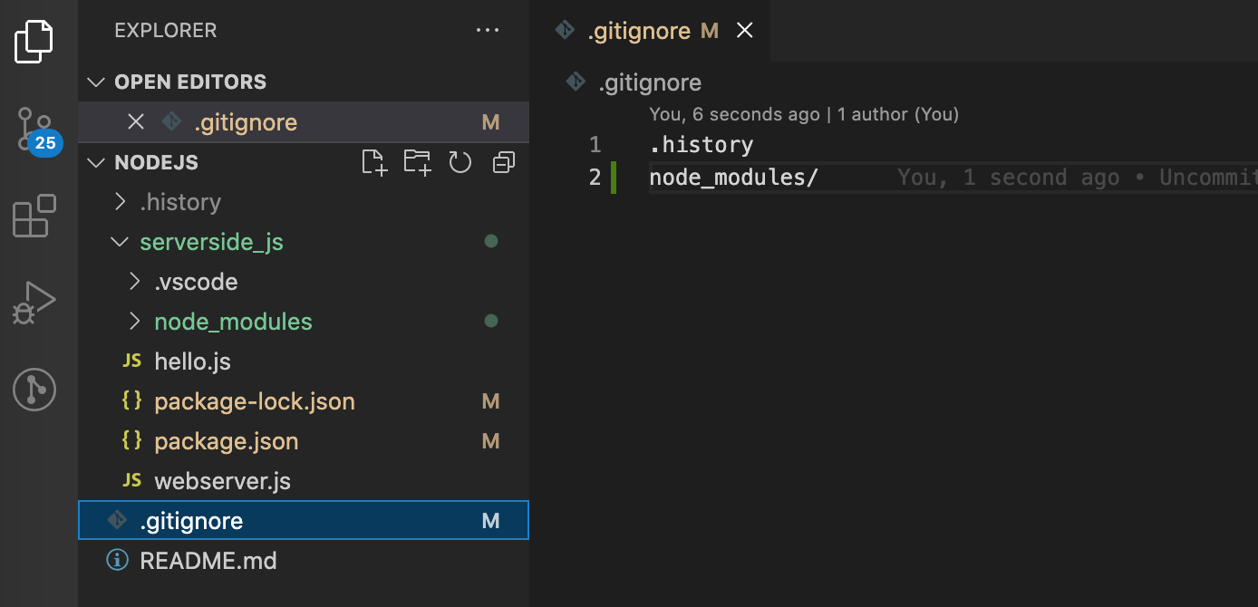 .gitignore 활용 - HARU