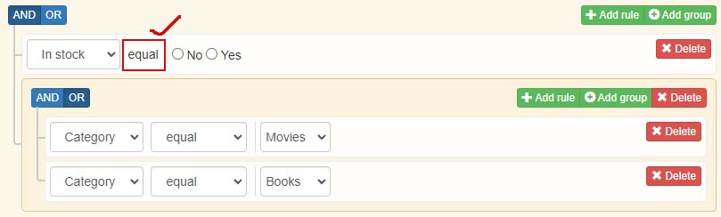 jQuery QueryBuilder operator select 감추기 - HARU
